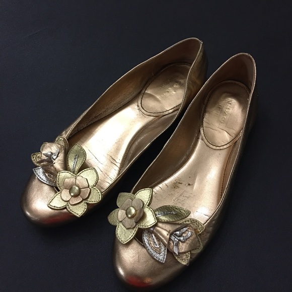 Coach | Shoes | Gold Coach Shoes | Poshmark